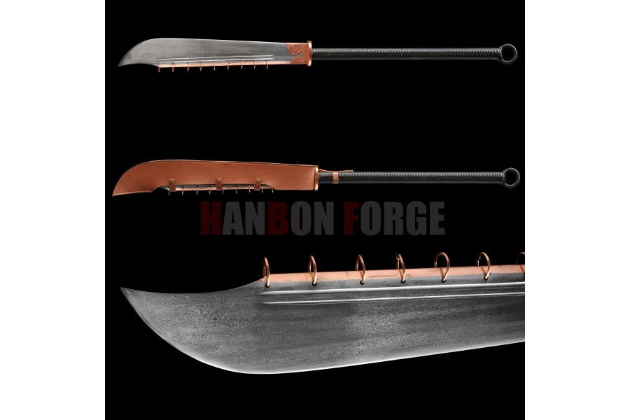 HAND FORGED CHINESE NINE RINGS DAO SWORD